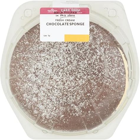 Morrisons Fresh Cream Chocolate Sponge Uk Grocery