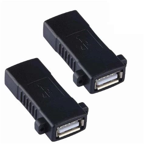 2 Pieces Usb 2 0 Female To Female Coupler Extension Adapter Cable