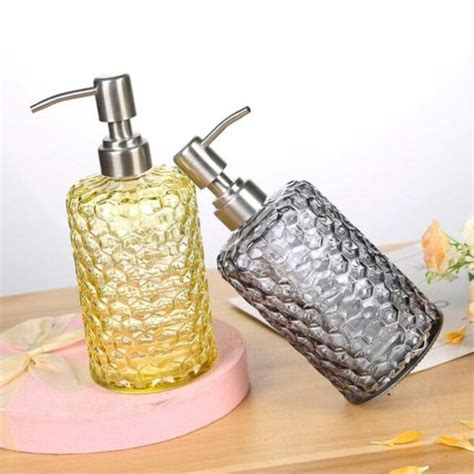 Vintage Glass Soap Dispenser Bottle Unicun