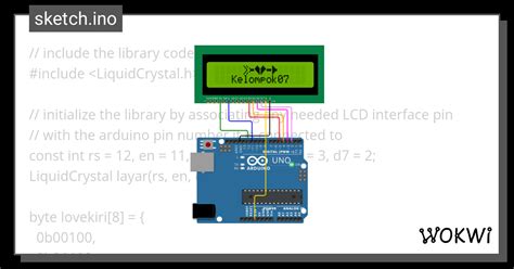 Lcd Love Kelompok 7 Wokwi Esp32 Stm32 Arduino Simulator