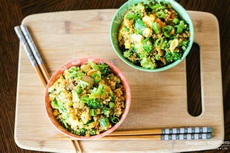 Quinoa Fried Rice One Pot • Domestic Superhero