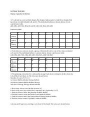 Voting Theory Project 1 Pdf VOTING THEORY Name Candice St Helen 1 To Decide On A New