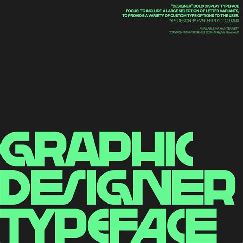 Designer Typeface By Hvnter Designer Typeface By Hvnter