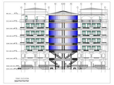 Residence Building D Elevation Dwg Thousands Of Free Autocad Drawings