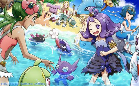 Safebooru Acerola Pokemon Alolan Exeggutor Armlet Bag Beach