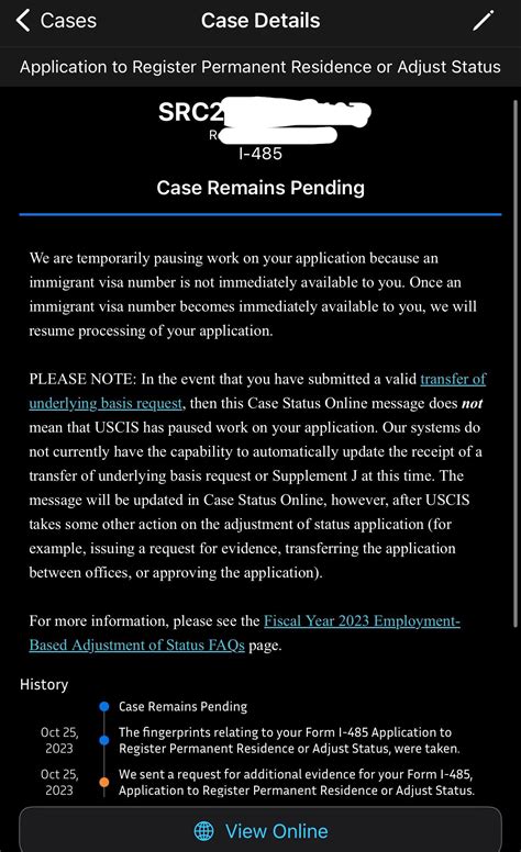 uscis paused temporally my case case remain pending r uscis