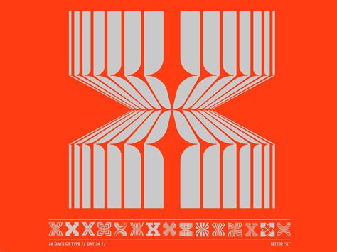 36 Days Of Type X By Mario De Meyer On Dribbble