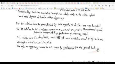 Gimbal Lock And Quaternions B09202033 力學 Bonus Youtube