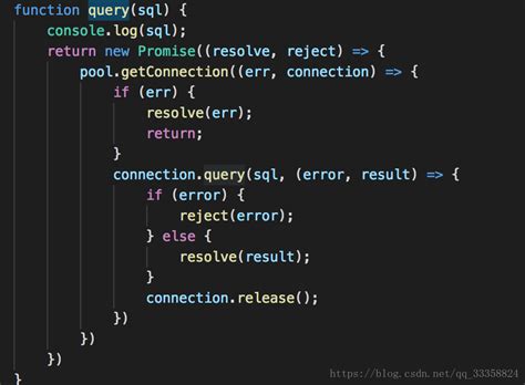 关于nodejs Mysql操作及封装。mysql Nodejs 原子化操作 Promis 封装 Csdn博客