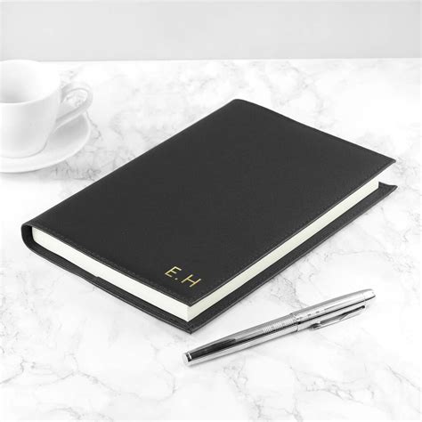 Personalised Genuine Leather Refillable Notebook By Jungley