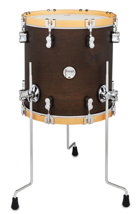 Pdp Concept Classic 14x14 Floor Tom Walnut With Natural Hoops