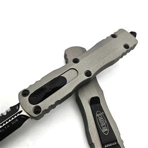 Microtech 227 3tg Titanium Gray Dirac Delta Tactical Double Edge Full