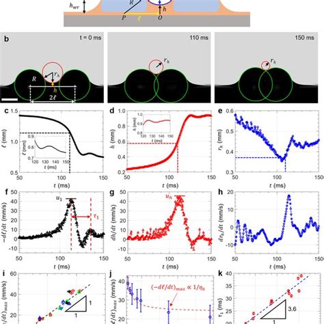 Droplet Coalescence Process A Time Lapse Images Scale Bar 1 Mm Of Download Scientific