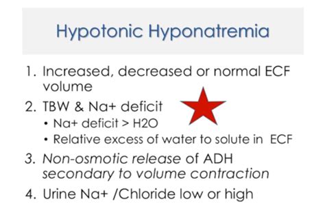 Lecture 1 Hyponatremia And Physiology Of Water Balance Flashcards
