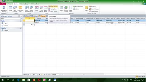 Cara Membuat Table Query Form Dan Report Pada Microsoft Acces