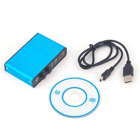Новый профессиональный внешний USB звуковой карты канал 5,1 оптический ...