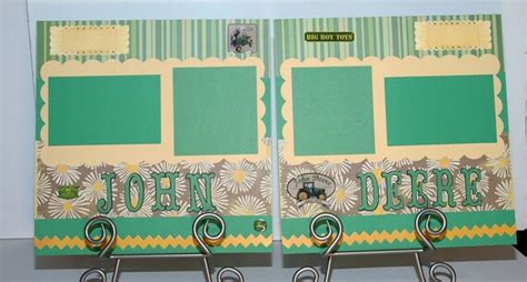 John Deere Premade 12 X 12 Scrapbook Page By Haycreek On Etsy