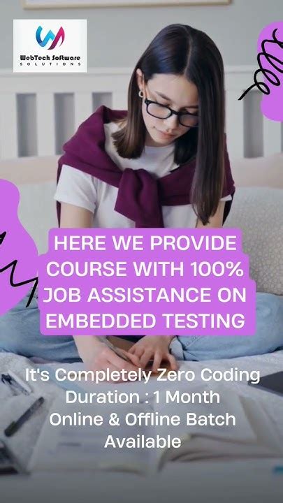 Best Embedded Testing Training Webtech Banglore 📞8884574715 Read