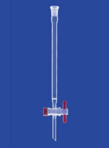 Chromatographic Columns With Frit And NS Socket With PTFE Stopcock