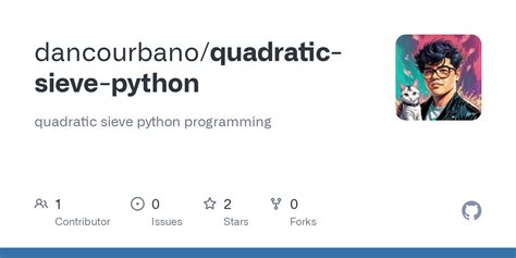 GitHub Dancourbano Quadratic Sieve Python Quadratic Sieve Python