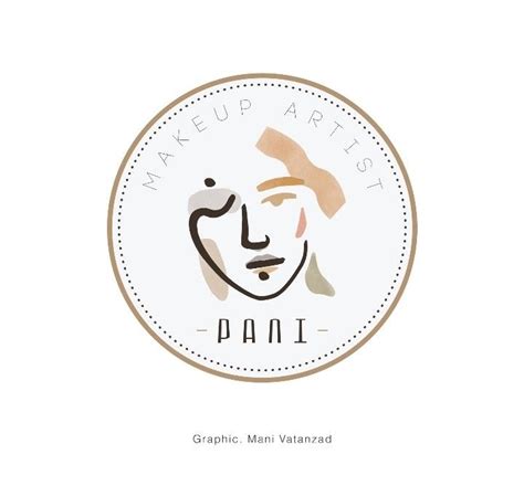 مانی وطن زاد طراح لوگو تایپ Makeup Artist Logo Logotype Minimal