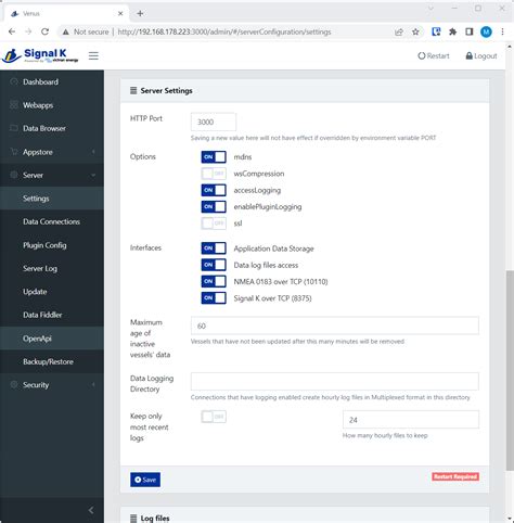 Github Signalk Signalk Server An Implementation Of A Signal K