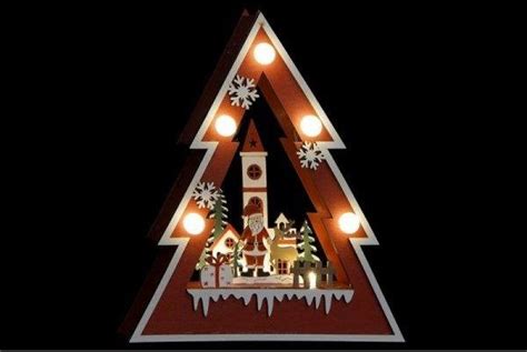 Dkd Home Decor Ozdoby Świąteczne Drzewo Drewno Boże Narodzenie Led X Cm Pcs