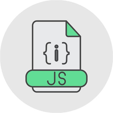Js Format Line Filled Light Circle Icon 38988046 Vector Art At Vecteezy