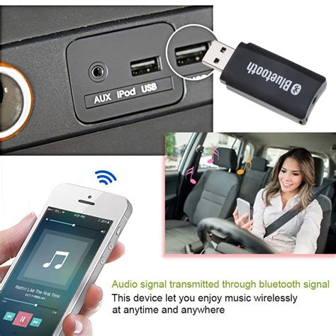 Usb Bluetooth Aux Wireless Portable Mini Car Kit Bluetooth Music Mp3