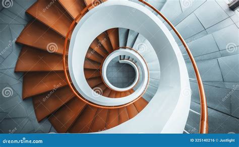 A Spiral Staircase That Twists And Turns Through Multiple Floors Giving