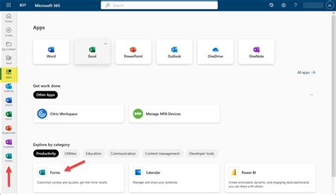 About Microsoft Forms Bcit