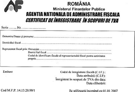 Certificat De Atestare Fiscala Spv