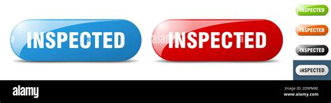 Inspected Button Sign Key Push Button Set Stock Vector Image And Art