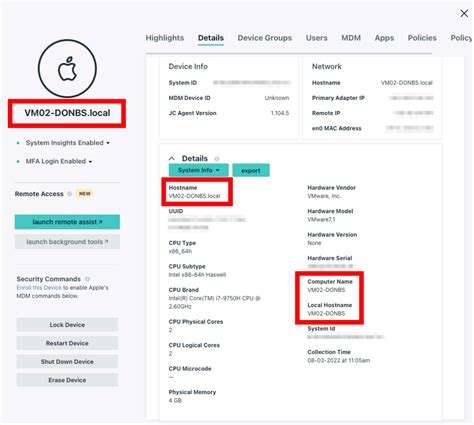 Change Hostname For MacOS Devices JumpCloud