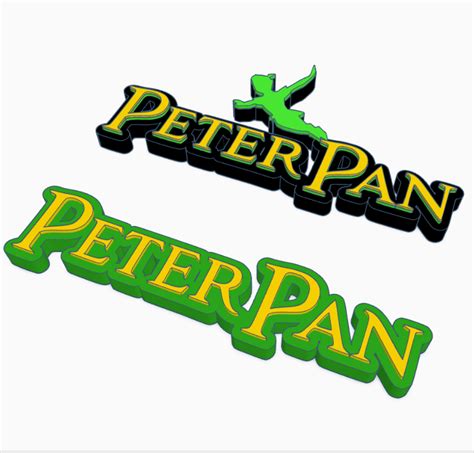 🪝 2x Peter Pan Logo Display By Maniacmancave3d・ Stl File For 3d