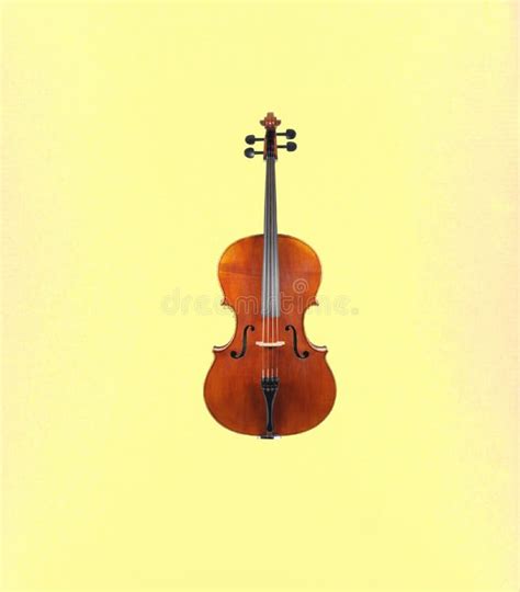 Cello On Yellow Stock Image Image Of Musical Music 253847501