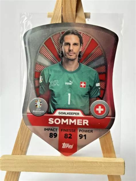 TOPPS MATCH ATTAX Euro 2024 Chrome Pro Elite Shield Yann SOMMER Euros