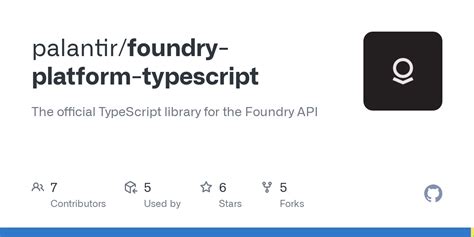github palantir foundry platform typescript the official typescript