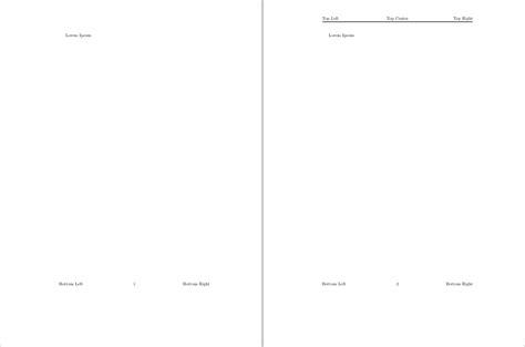 Suppress The Header While Leaving The Footer As Is On The First Page Only TeX LaTeX Stack