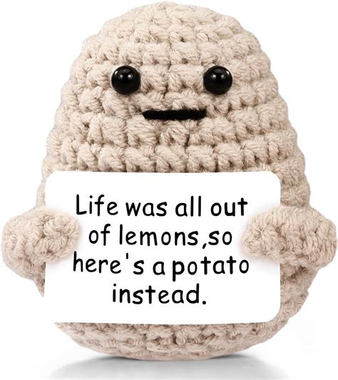 Pocket Hug Positive Potato Creative Knitted Positive Potato Doll Mini