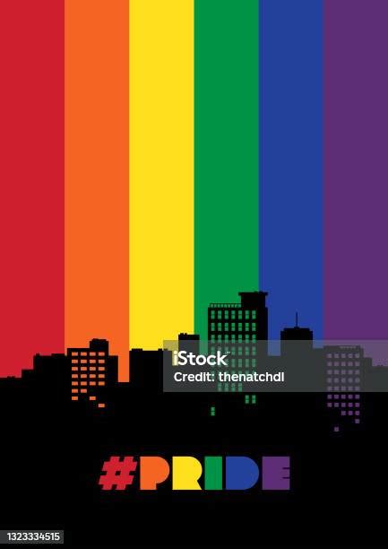 Lgbtq 커뮤니티 프라이드 월 포스터 디자인 템플릿 배경 무지개 플래그 Lgbt 프라이드의 달에 대한 스톡 벡터 아트 및 기타