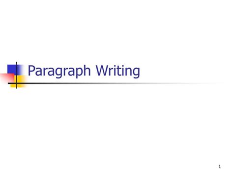Paragraph Writing 1ppt
