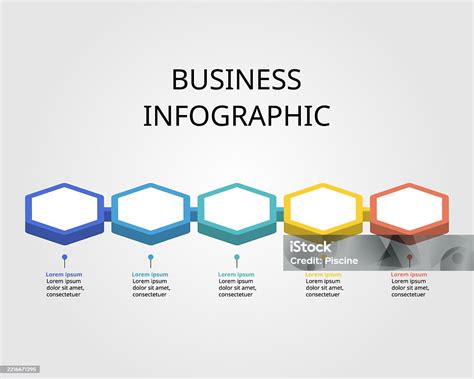 5 요소에 대한 프리젠 테이션을위한 인포 그래픽을위한 육각형 차트 템플릿 0명에 대한 스톡 벡터 아트 및 기타 이미지 0명 기하 다이어그램 Istock