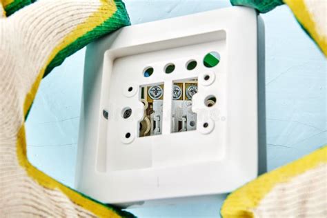 Light Switch Or Pattress Box With Top Stock Image Image Of Hand