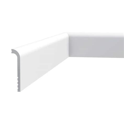 ORAC DECOR 1 In D X 4 3 4 In W X 78 3 4 In L Primed White High