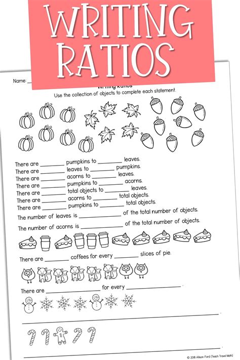 Three Different Ways To Write A Ratio