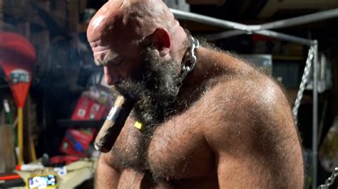 Big Bull Stroking His Fat Cock