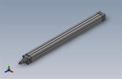 Se标准复动型气缸se 32×500 Ssolidworks 2018模型图纸下载 懒石网