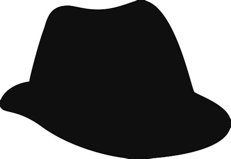 복고풍 모자 실루엣 흰색에 고립 된 상단 모자 벡터 헤드기어 일러스트레이션 가공의 인물에 대한 스톡 벡터 아트 및 기타 이미지