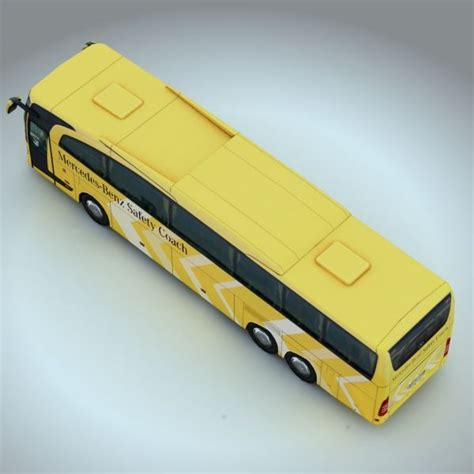 2008 Mercedes Travego Safety Coach 3D Model 35 3ds Max Lwo Obj